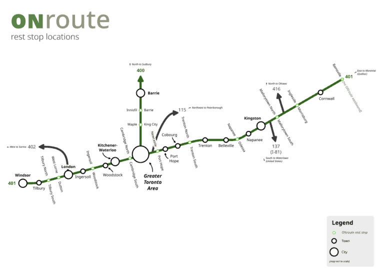 Ultimate Guide To ONroutes on Highway 401 » 401411.ca